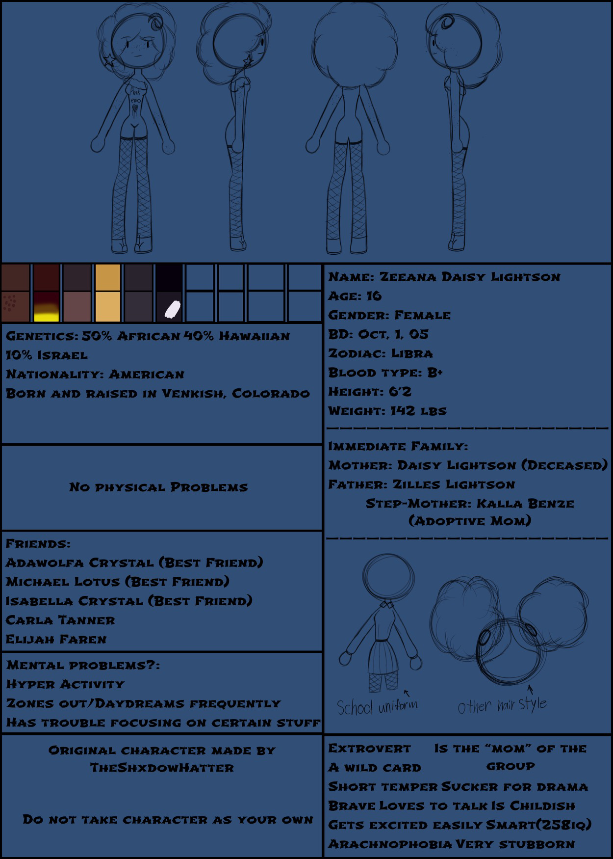 Zee’s Character Sheet - ibisPaint