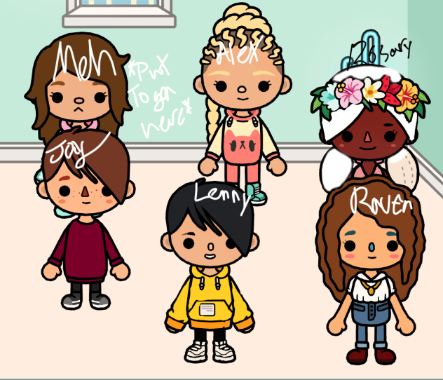 Me My Crush And Mu Friends~ People 1 - ibisPaint