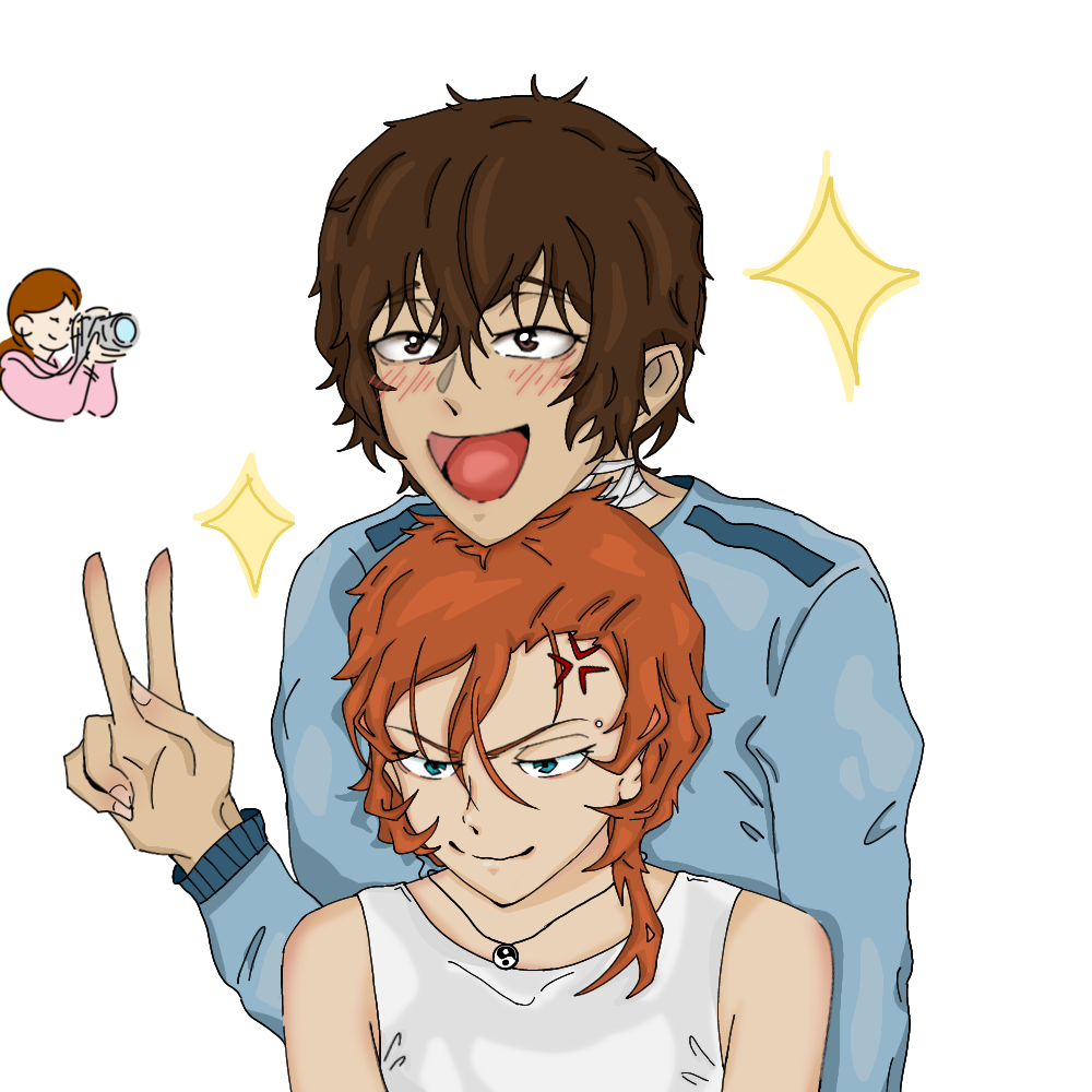 Dazai and Chuuya - ibisPaint