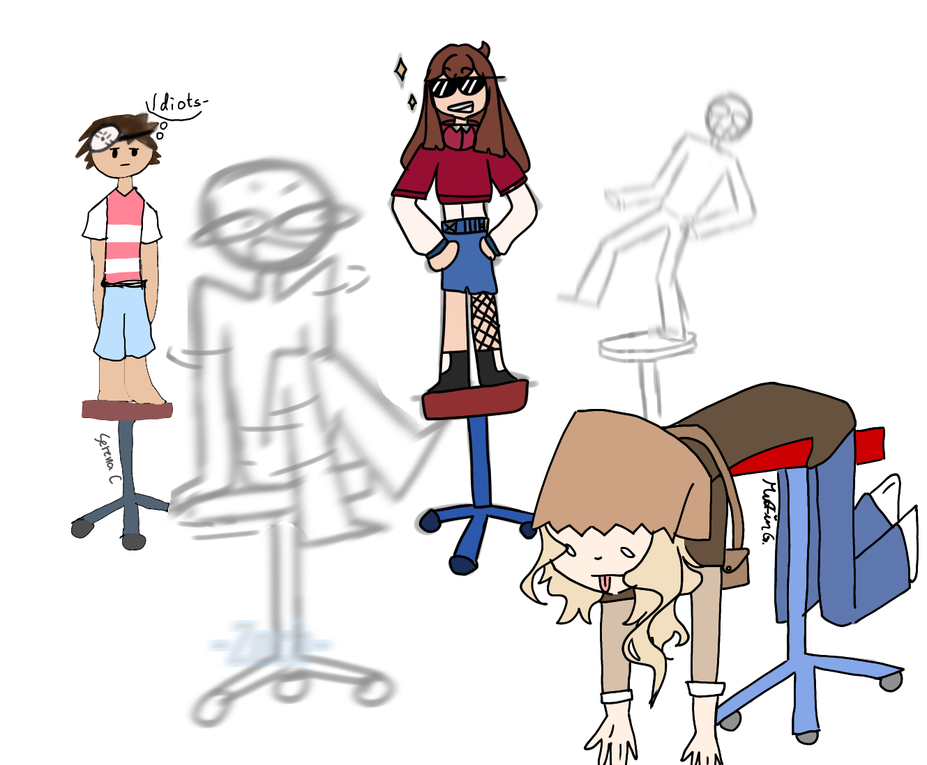 Spinning chair colllllaaaabbb - ibisPaint