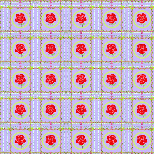 rose - pattern - ibisPaint