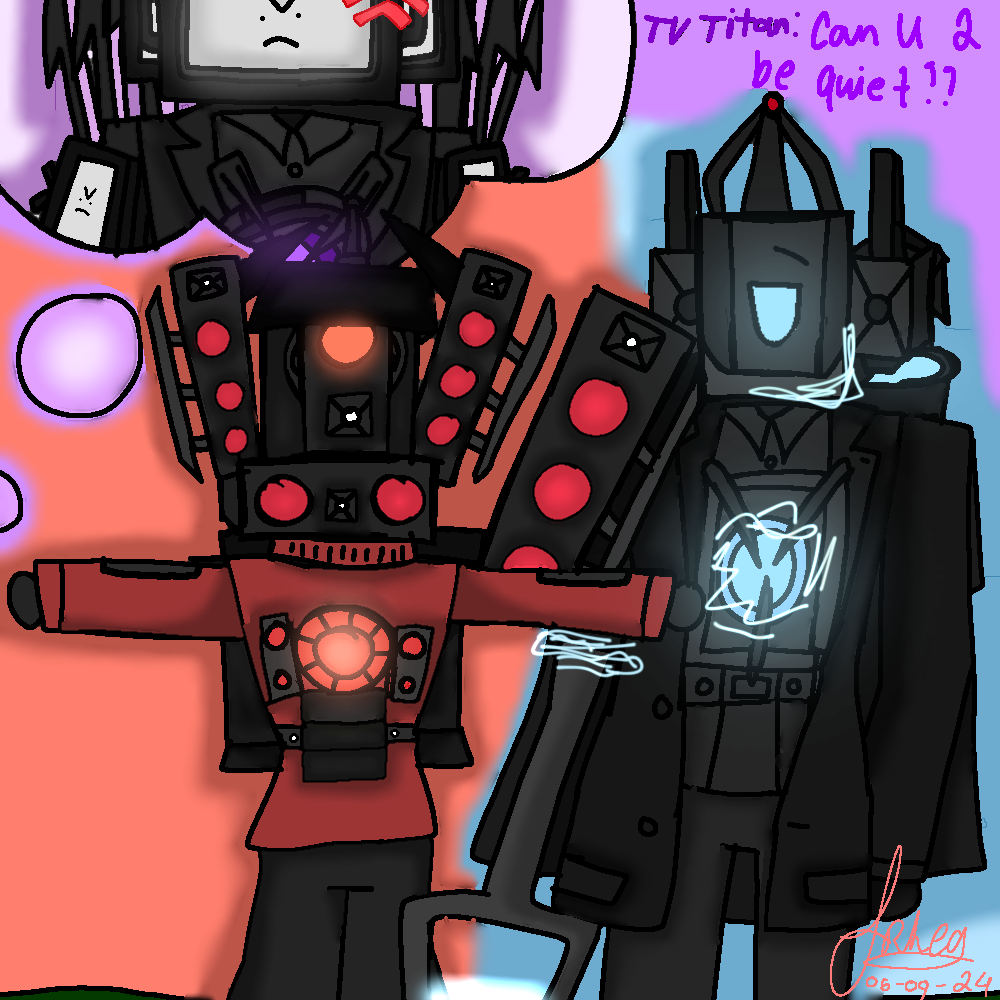 Trio having fun.. -_- - ibisPaint