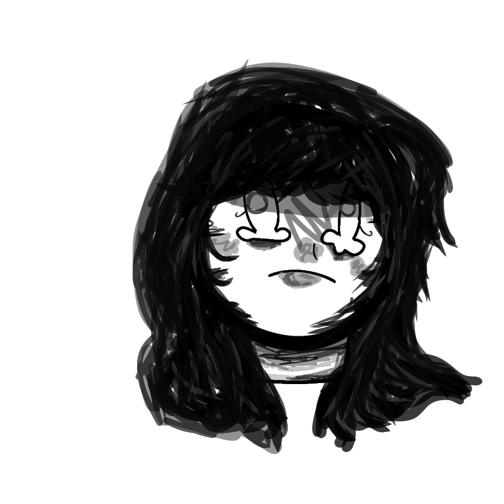Scared or sad woman thingy - ibisPaint