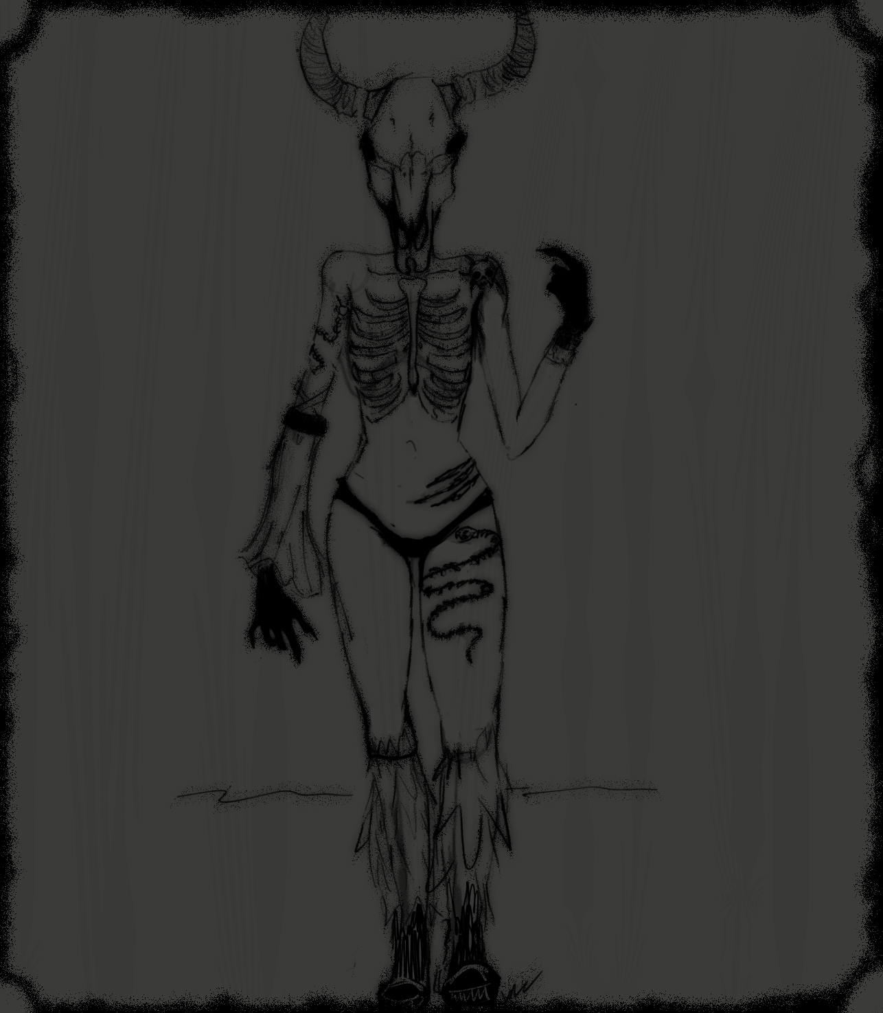 mujer toro - ibisPaint