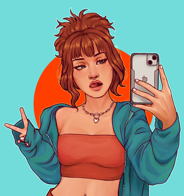 Another Selfie Drawing - ibisPaint