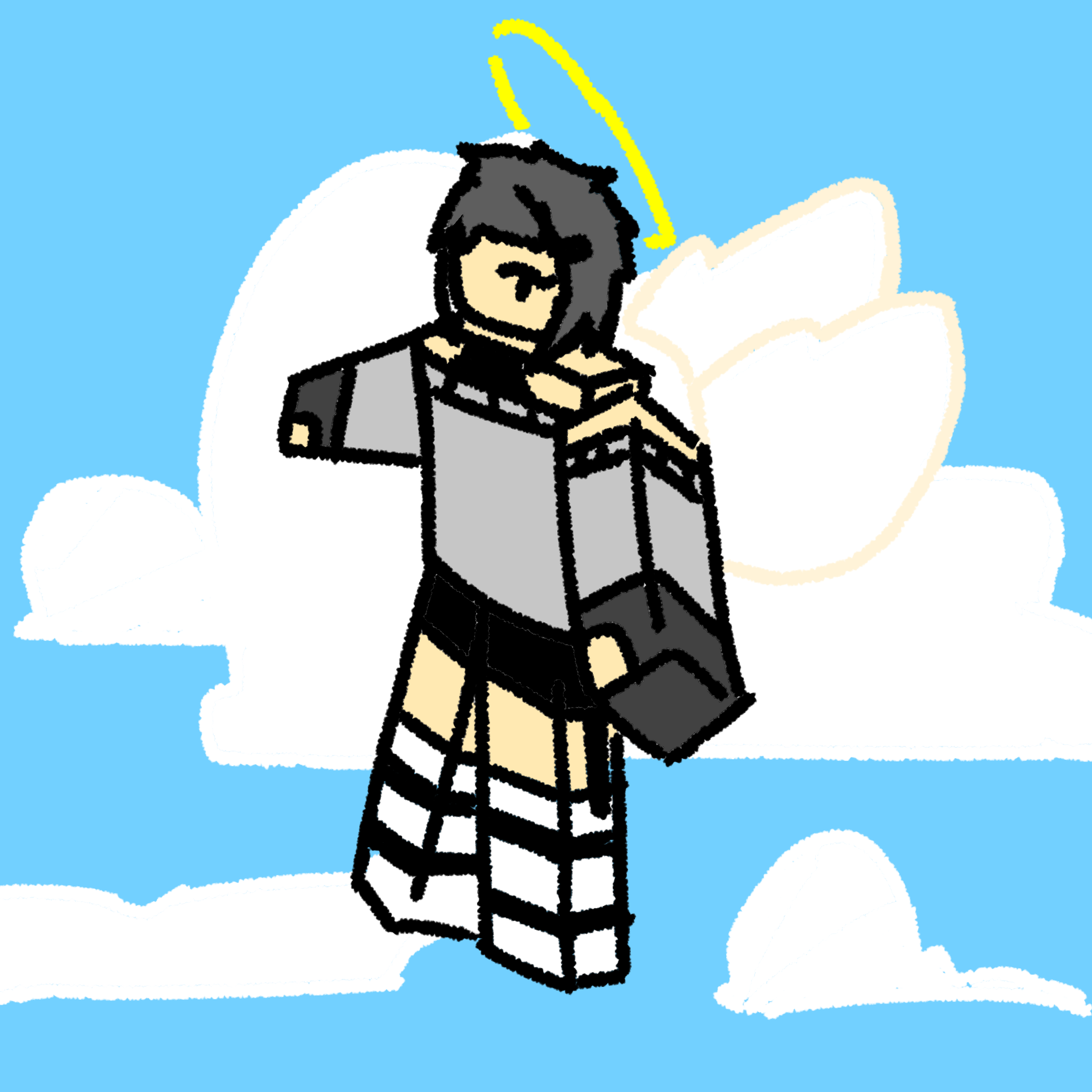 flying Roblox Girl - ibisPaint