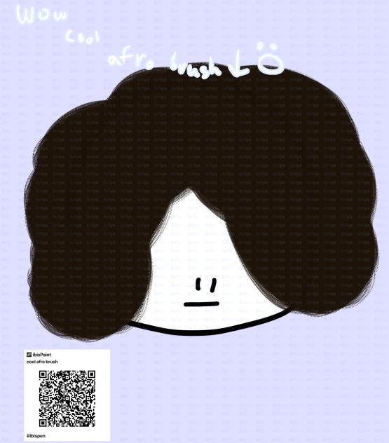 cool hair brush afro - ibisPaint