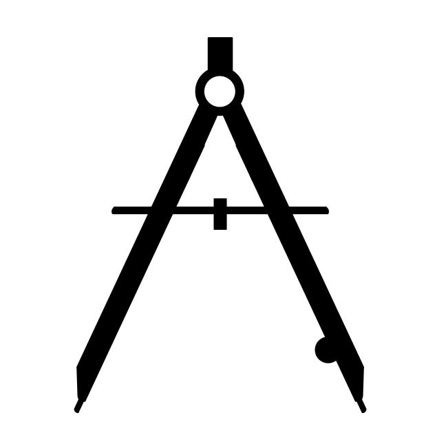 Compass drawing tool icon 2 - ibisPaint