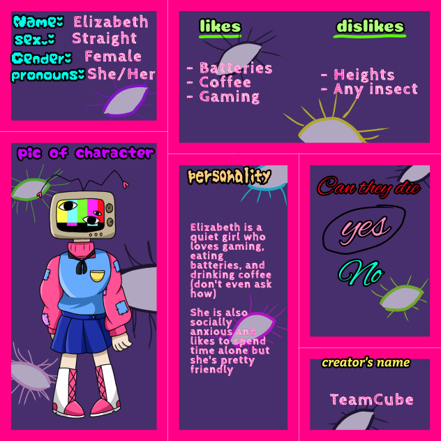 character entry for weirdcore comic - ibisPaint