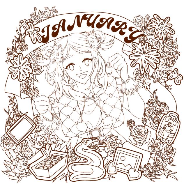 JANUARY ME 2025(Lineart) - ibisPaint