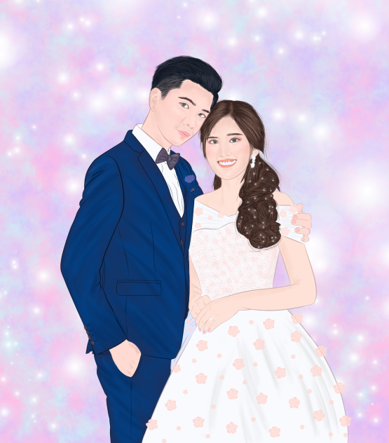 Portrait drawing_Wedding - ibisPaint