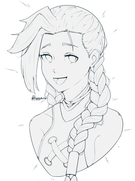 Jinx Lineart - ibisPaint