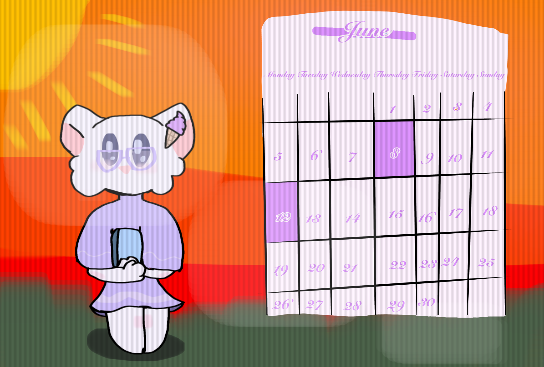june calendar - ibisPaint