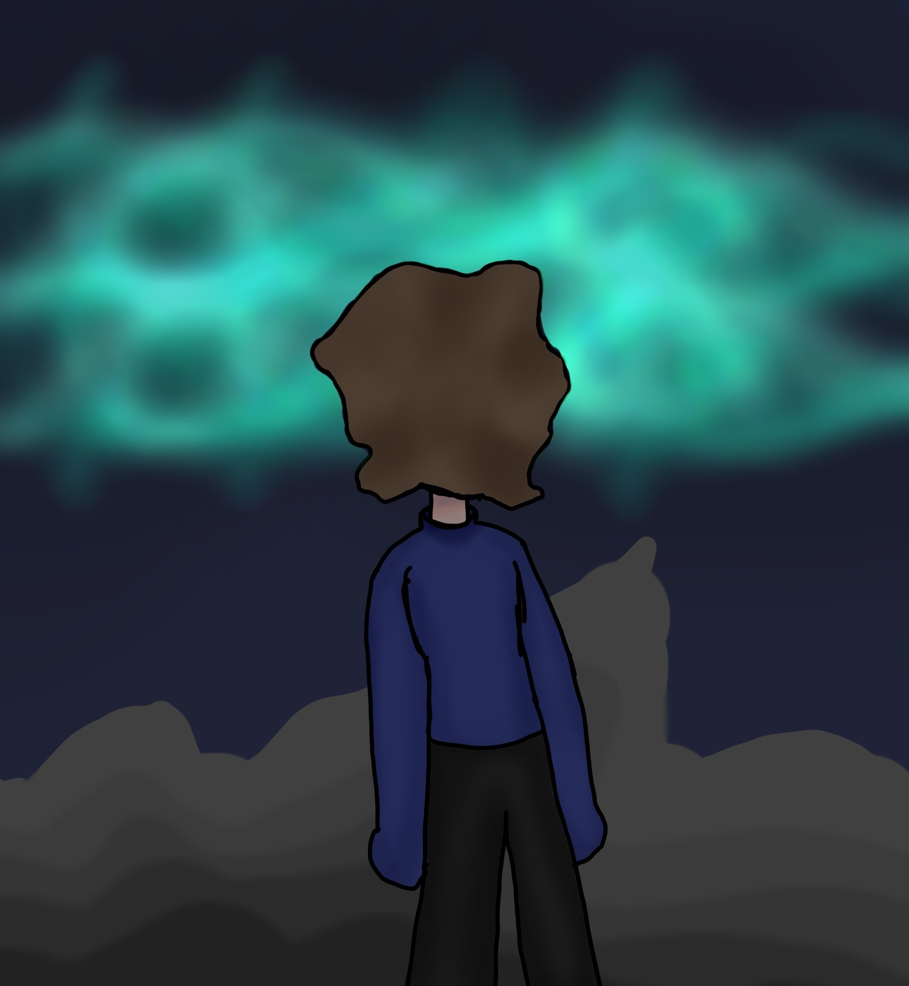 meteor shower - ibisPaint