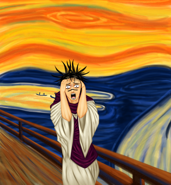 The scream (cursed painting) choso jjk - ibisPaint