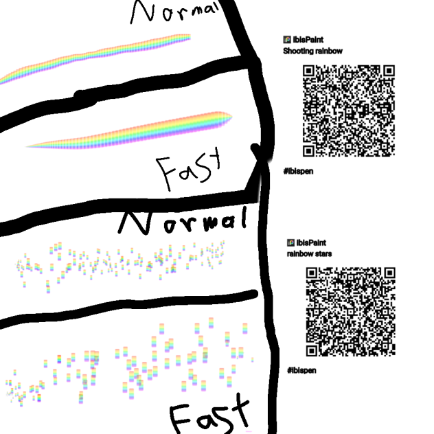 rainbow brushes - ibisPaint