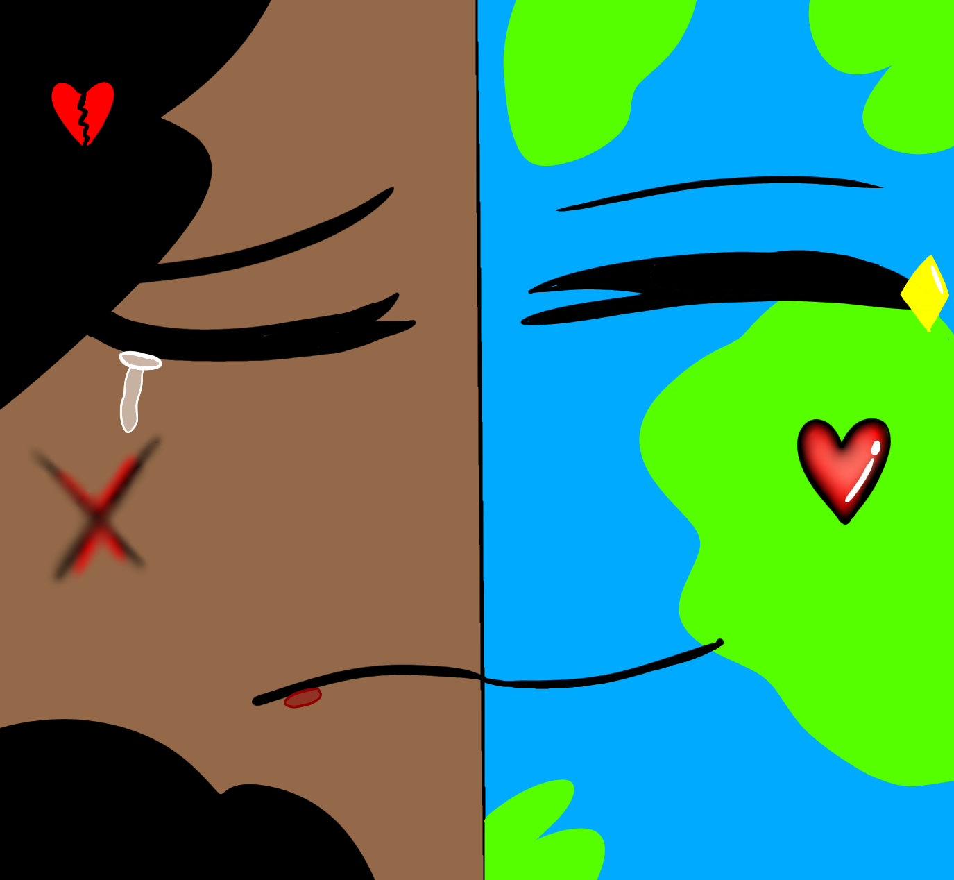 THROW RUBBISH IN THE RUBBISH BIN - ibisPaint