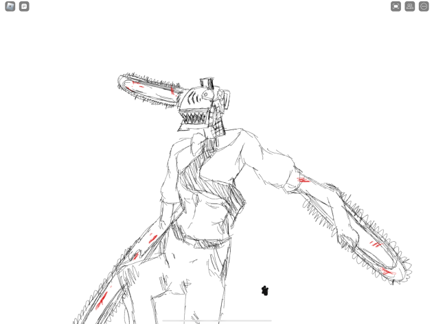 Free draw chainsaw man - ibisPaint
