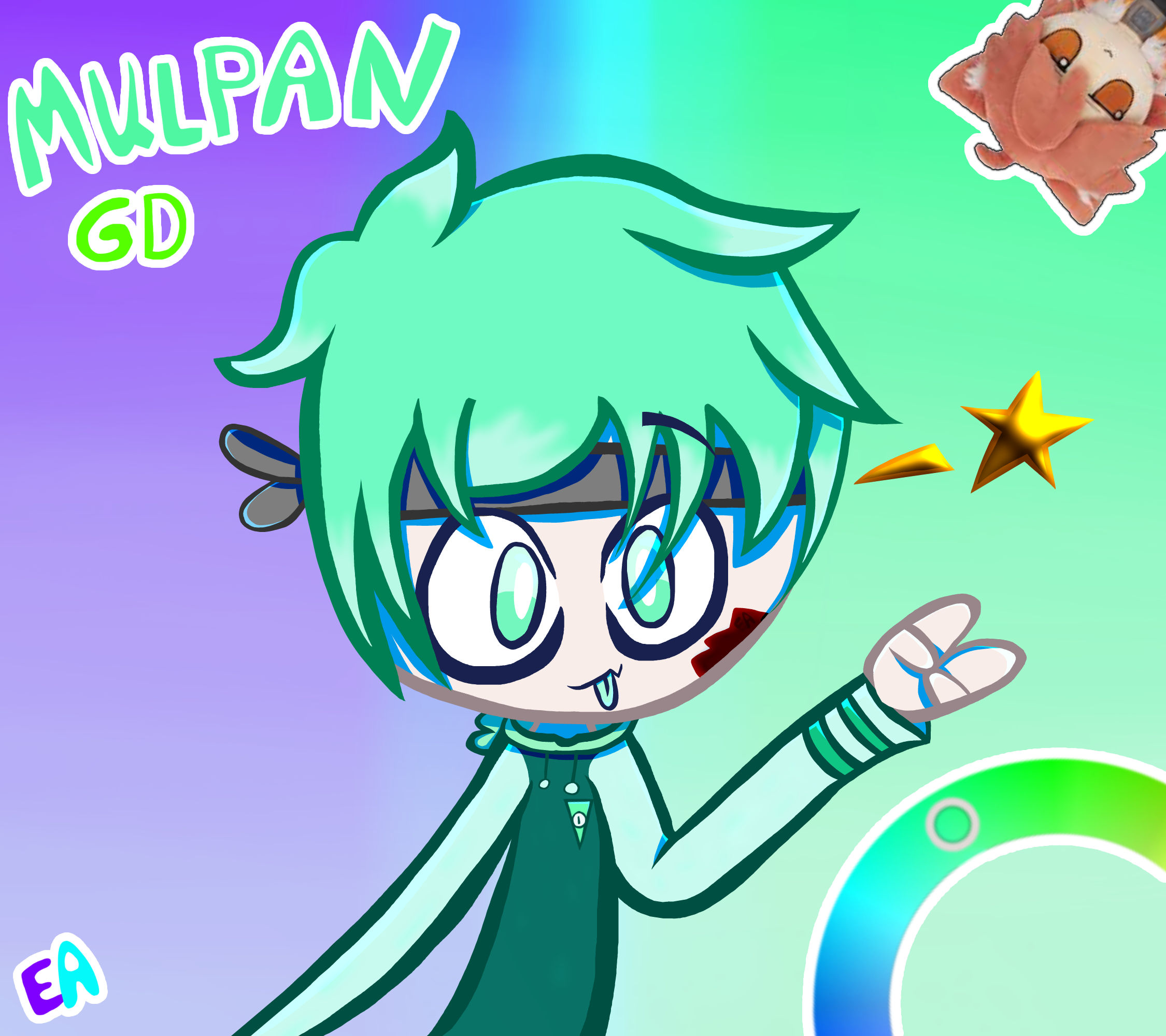 Human Mulpan but I drew it w. Lasso Fill - ibisPaint