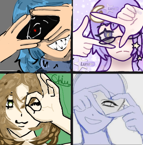 4 Bases 4 Artists Collab ♡ w Luna~ ☆ - ibisPaint