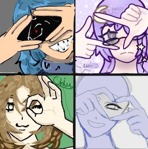 4 Bases 4 Artists Collab ♡ w Luna~ ☆ - ibisPaint