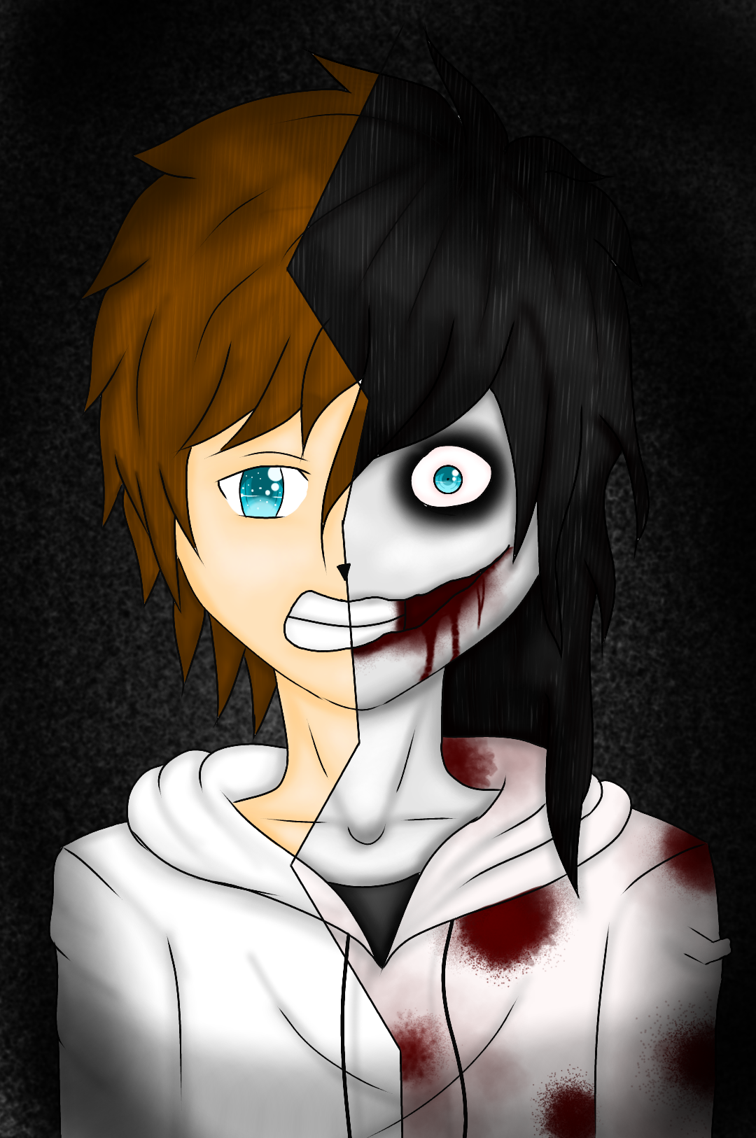 Jeffrey Woods & Jeff the killer - ibisPaint