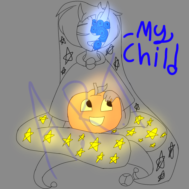 Lunar and Blump the pumpkin 🎃 - ibisPaint