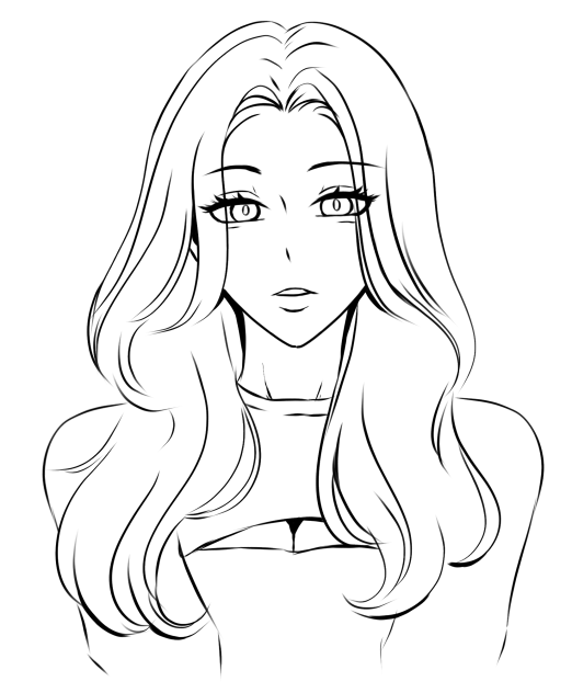 manhwa lady (lineart) - ibisPaint