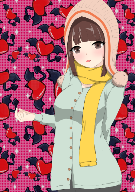 Drawing cosplayer as anime character - ibisPaint