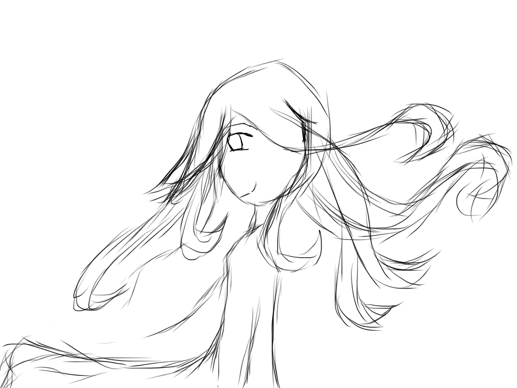 line drawing (fading of happiness) - ibisPaint