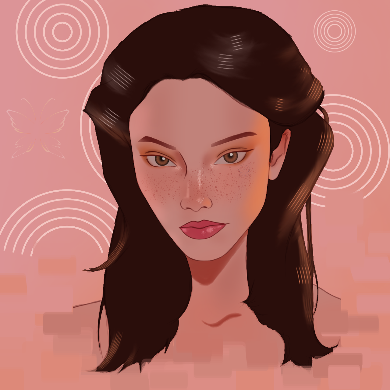 Stylized portrait study 5 - ibisPaint