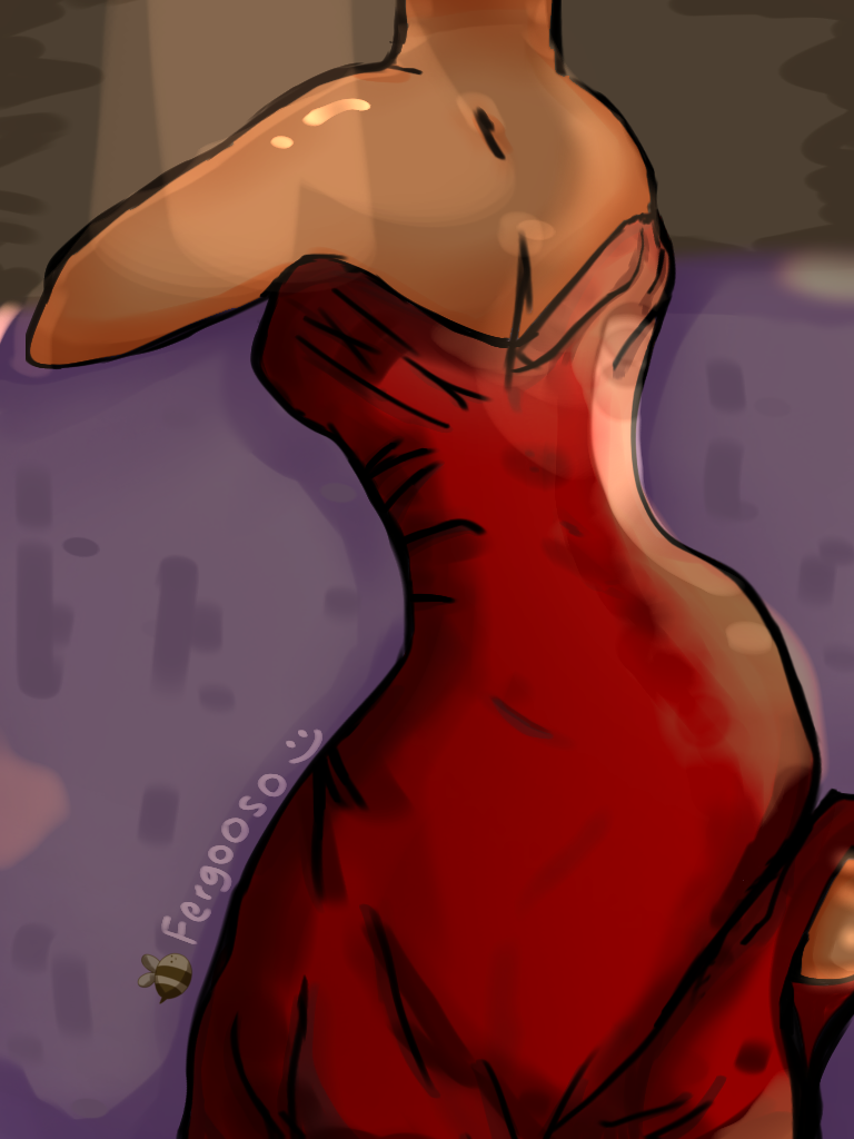 red dress - ibisPaint