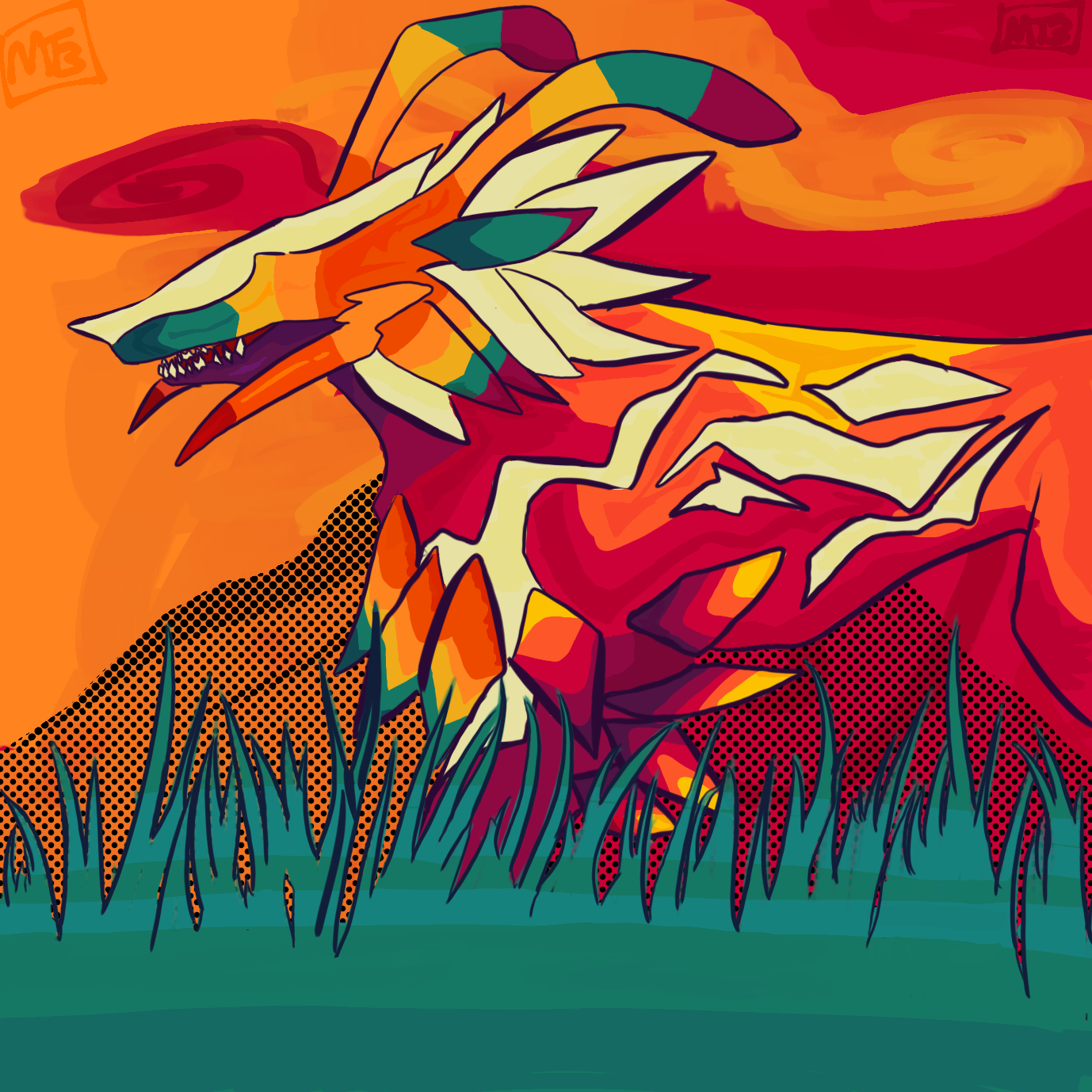 Sunburst =^_^= - ibisPaint