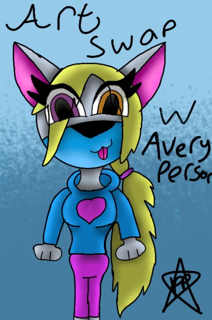 art swap speedpaint w avery person ; 3 - ibisPaint