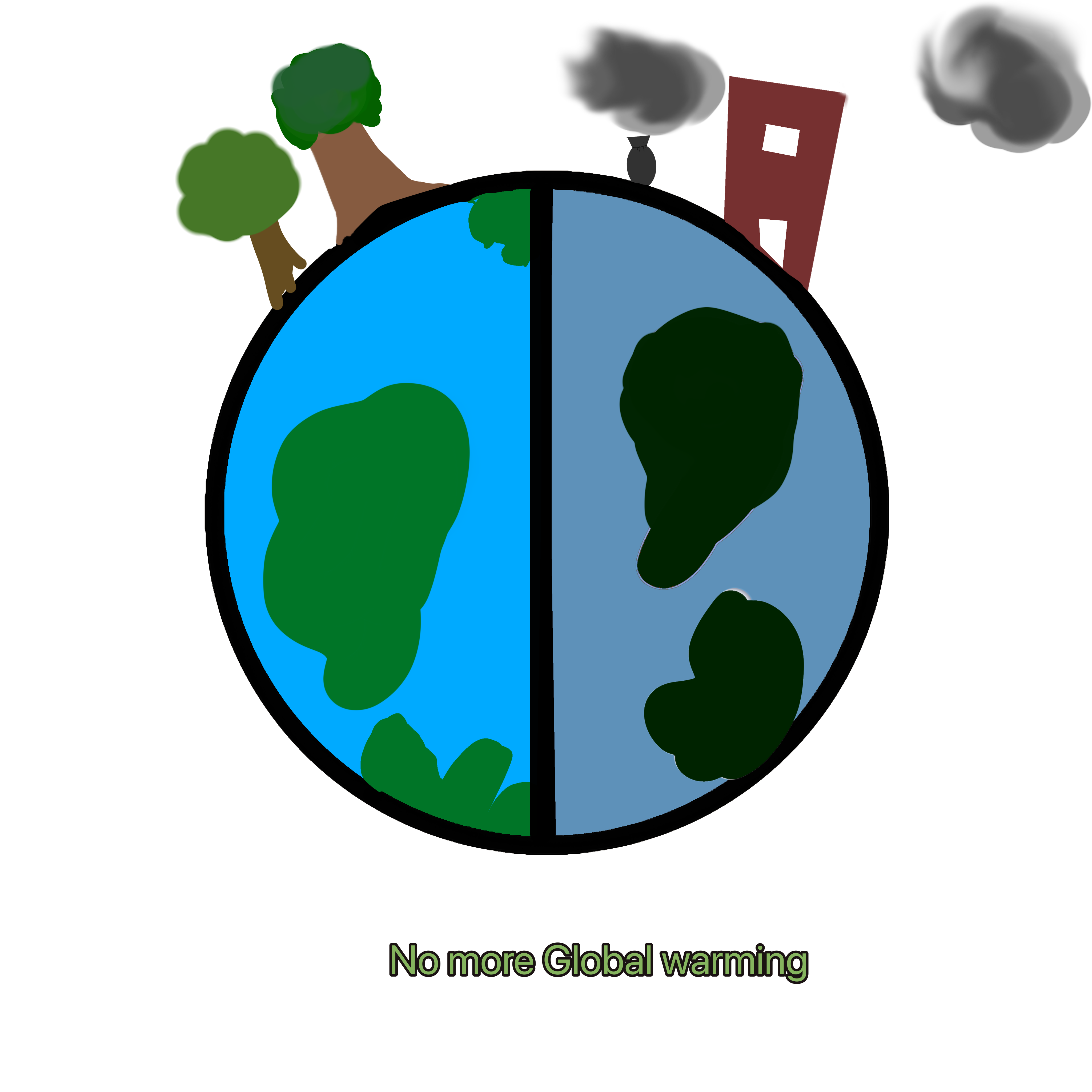 No more Global warming - ibisPaint