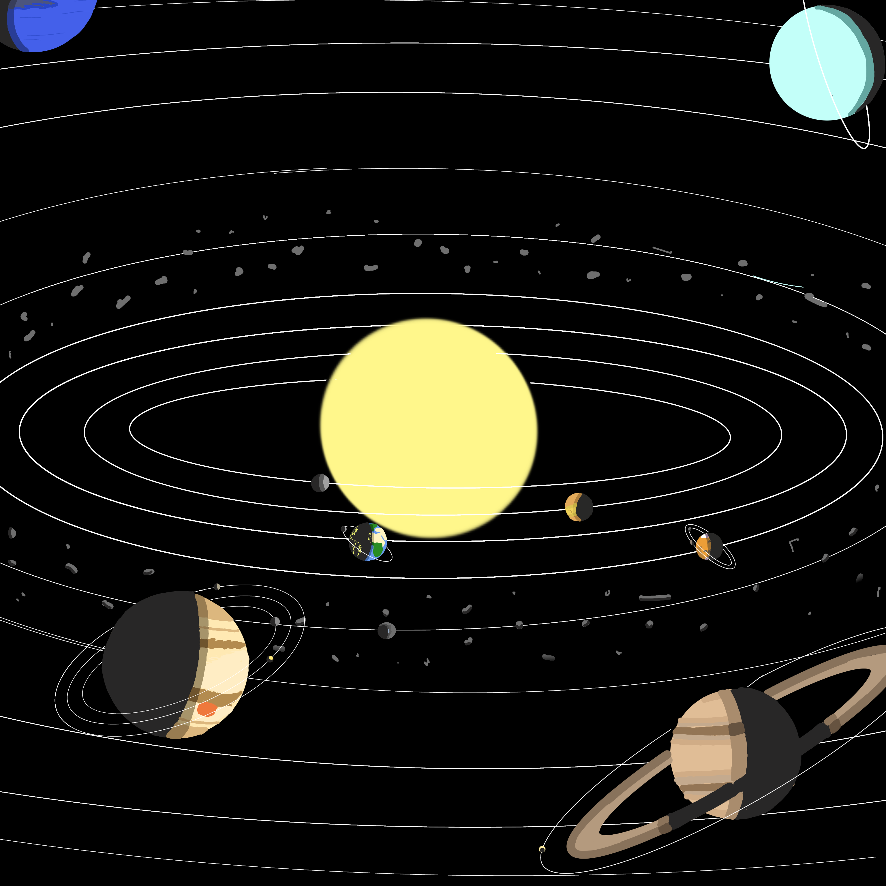 solar system planets - ibisPaint