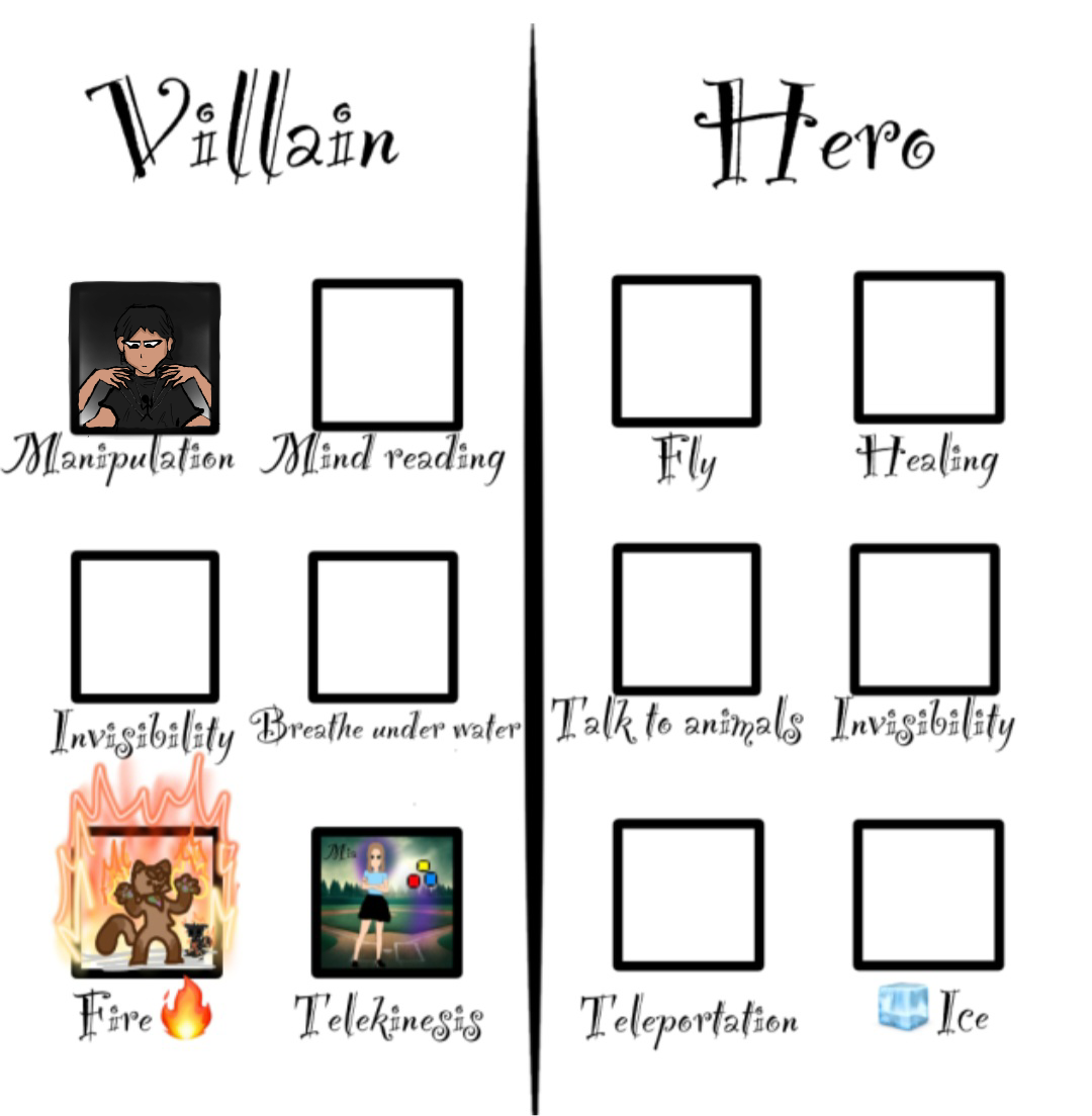 Hero and villian collab - ibisPaint