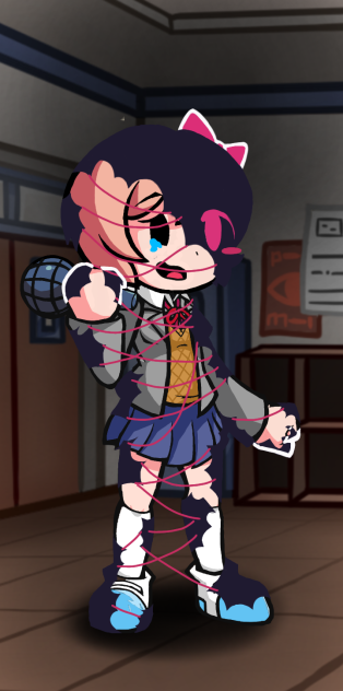 corrupted sayori - ibisPaint