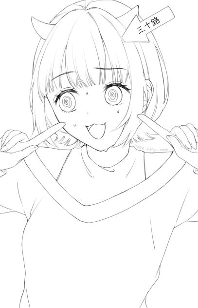 MEMちょ(25)線画 - ibisPaint