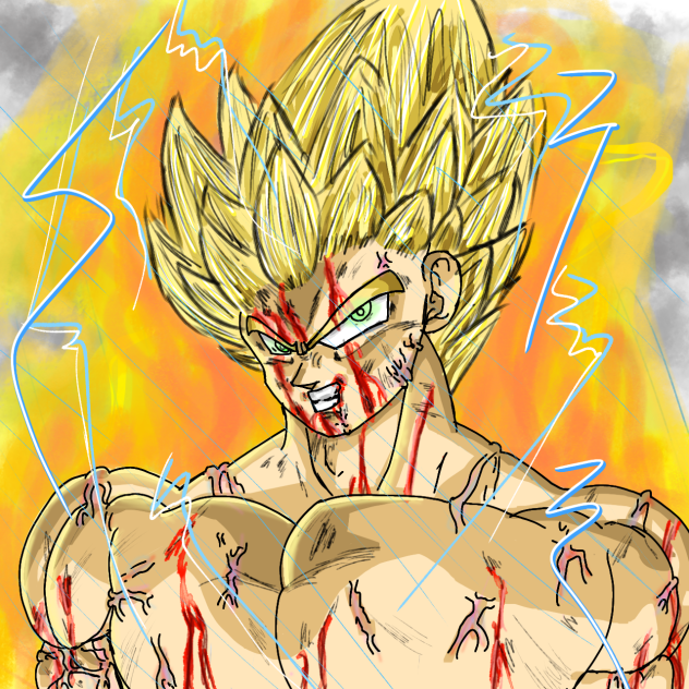 Super Saiyan Goku 2.0 - ibisPaint