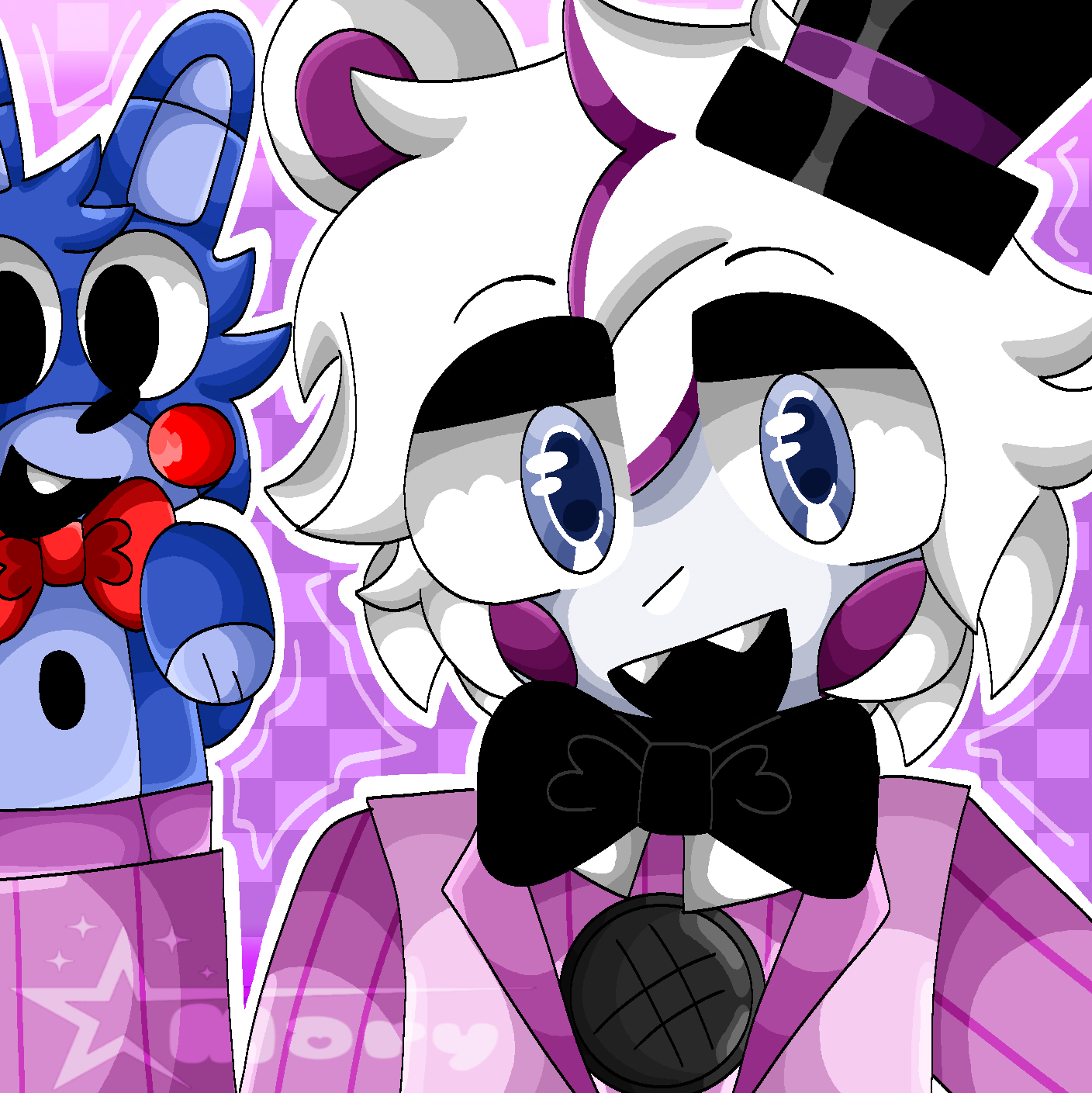 Funtime Freddy!! 💜🤍🖤 - ibisPaint