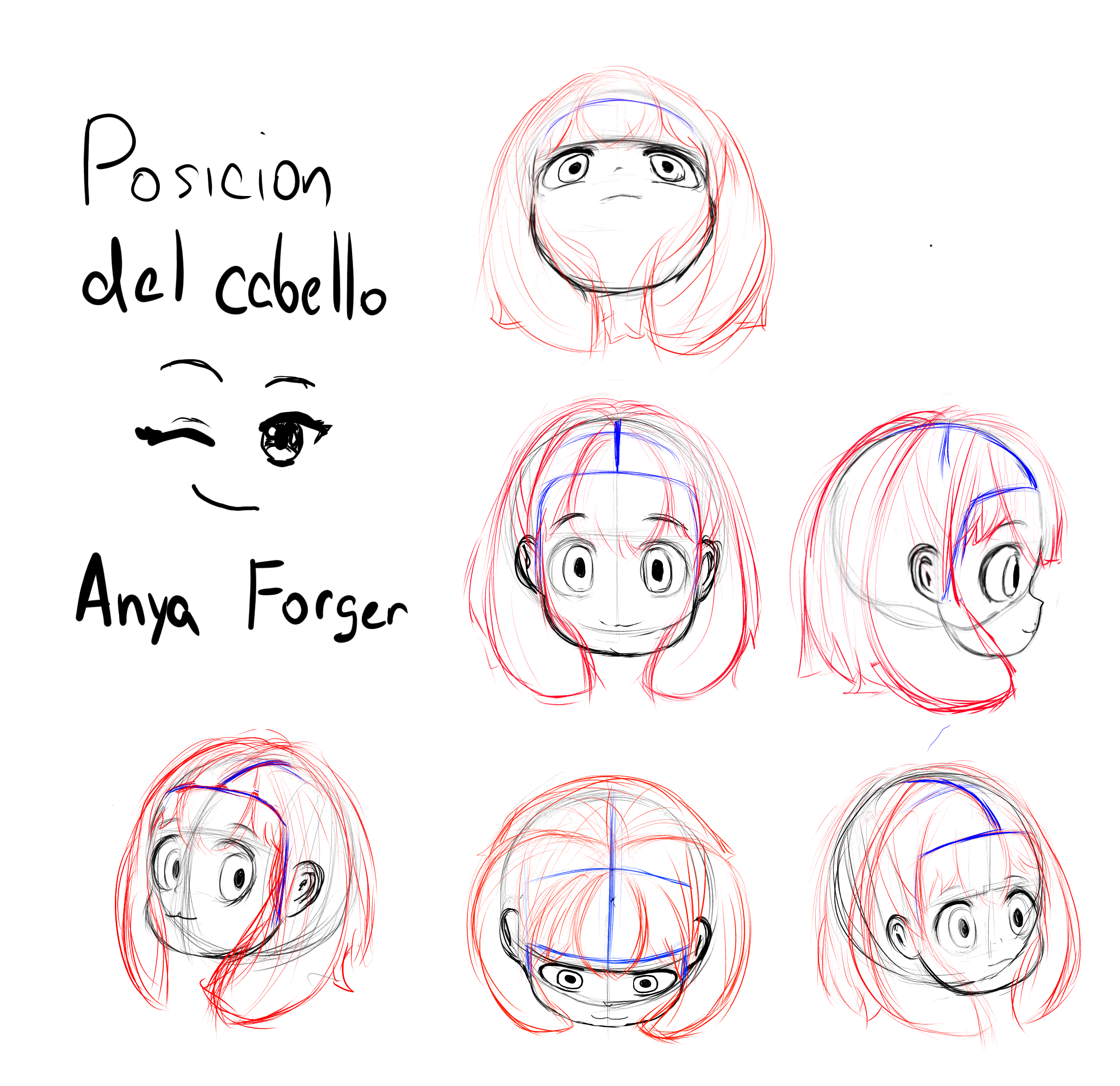 Cabello Anya Forger - ibisPaint