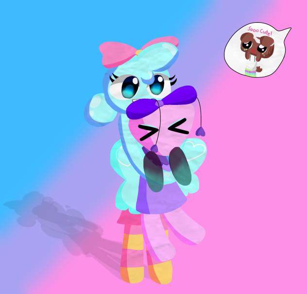 Poppy showing flutter to cosmo - ibisPaint