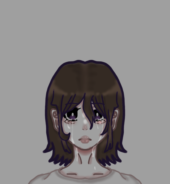 Crying with no emotions - ibisPaint