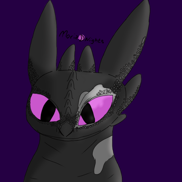 [HTTYD] Night Fury OC - ibisPaint