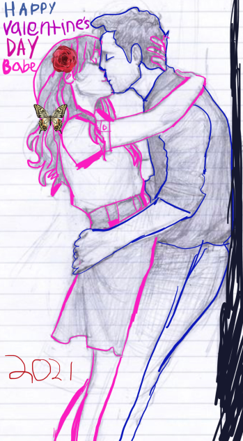 Valentines kiss - ibisPaint