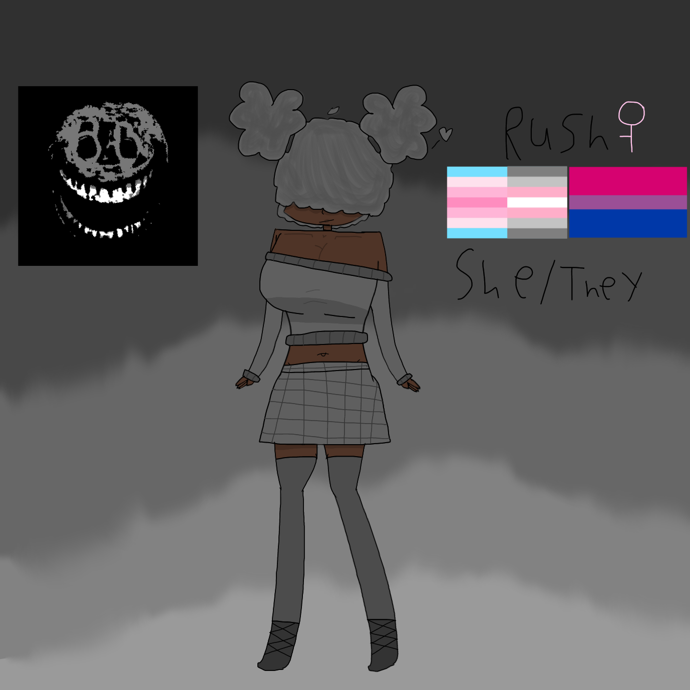 Fem Rush 🖤🤍 - ibisPaint