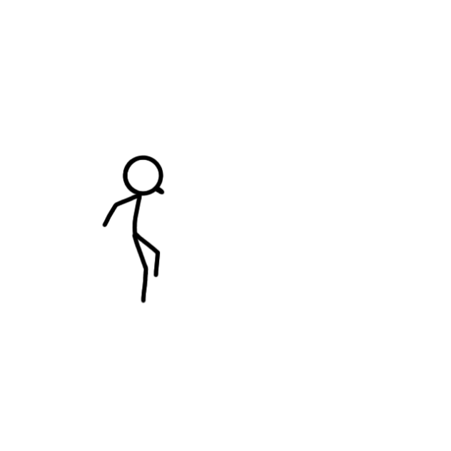 stickman landing - ibisPaint