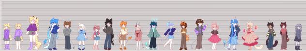 Silly oc lineup 👍 - ibisPaint