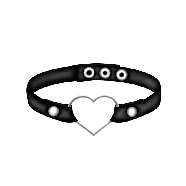 Punk leather choker gothic 🖤⚪ - ibisPaint